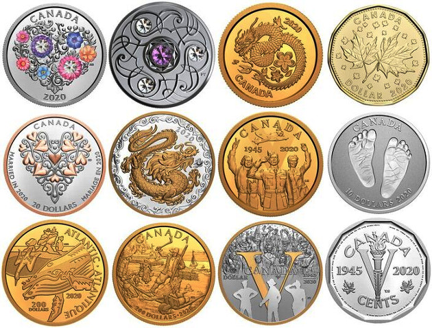 Monedas emitidas en Canadá en enero de 2020 | Numismatica Visual