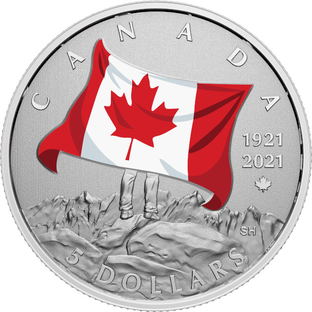 Moneda por el centenario de los colores de Canadá | Numismatica Visual
