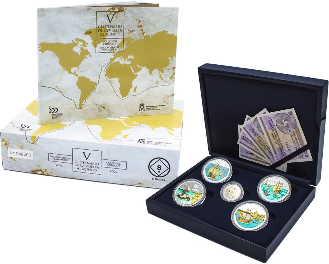 Colección completa de monedas V Centenario Vuelta al Mundo ...