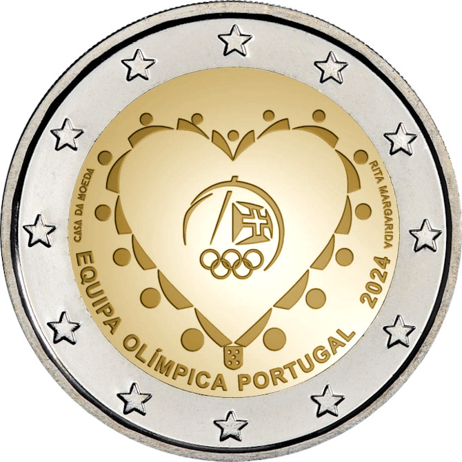 Aquí tienes las dos monedas de 2 euros cc Portugal 2024 | Numismatica ...