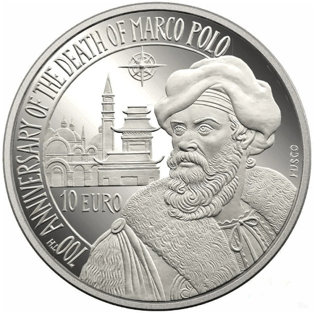 Moneda por el 700º aniversario de la muerte de Marco Polo | Numismatica ...