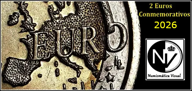 Todas las monedas de 2 euros conmemorativas 2026 | Numismatica Visual