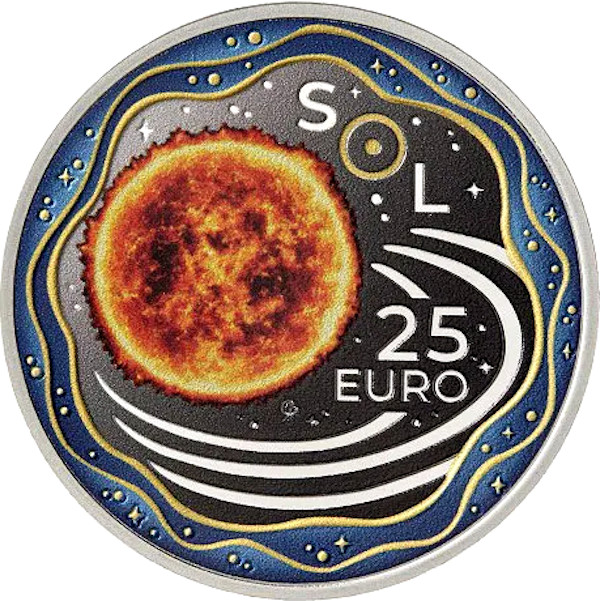 Luxemburgo inaugura la serie numismática del Sistema Solar con el Sol ...